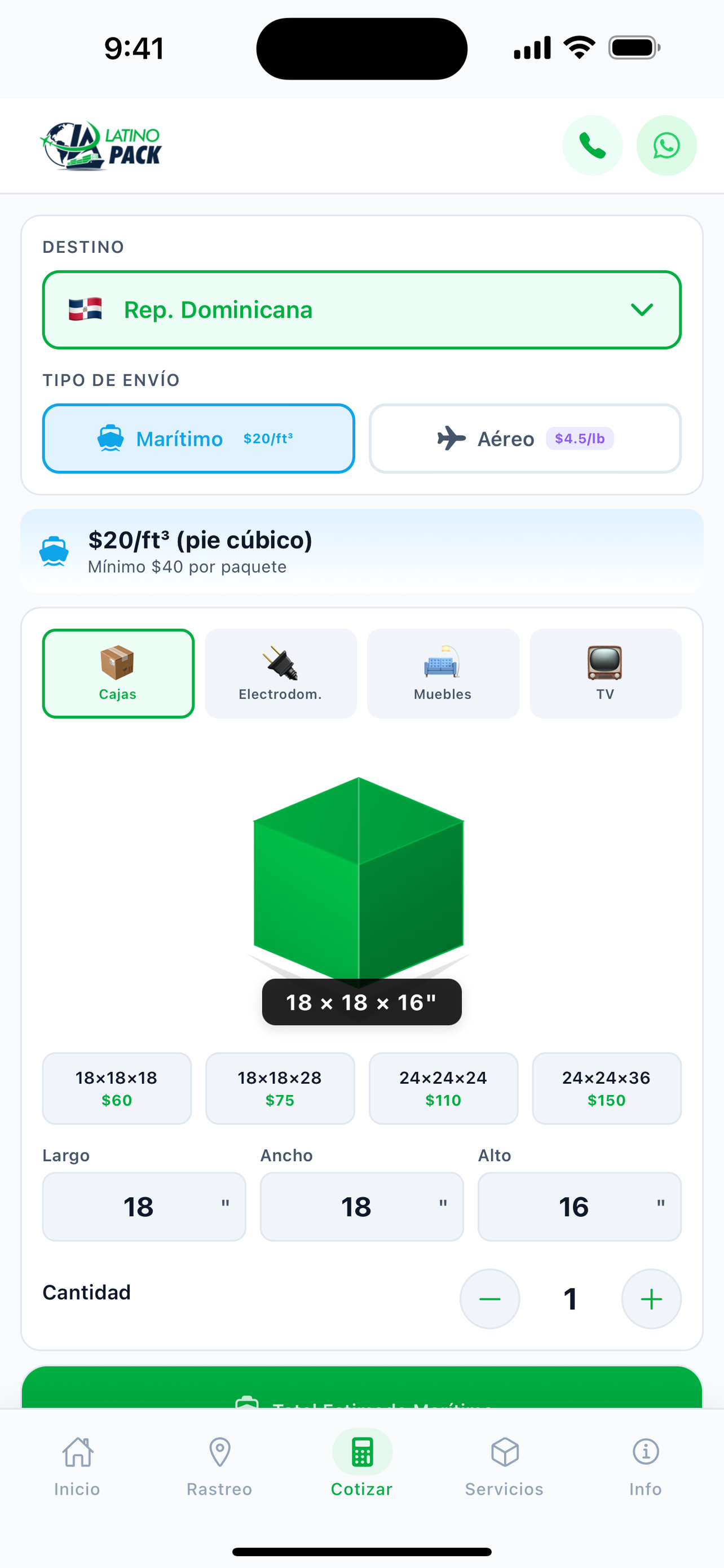 LatinoPack — Ship to Latin America